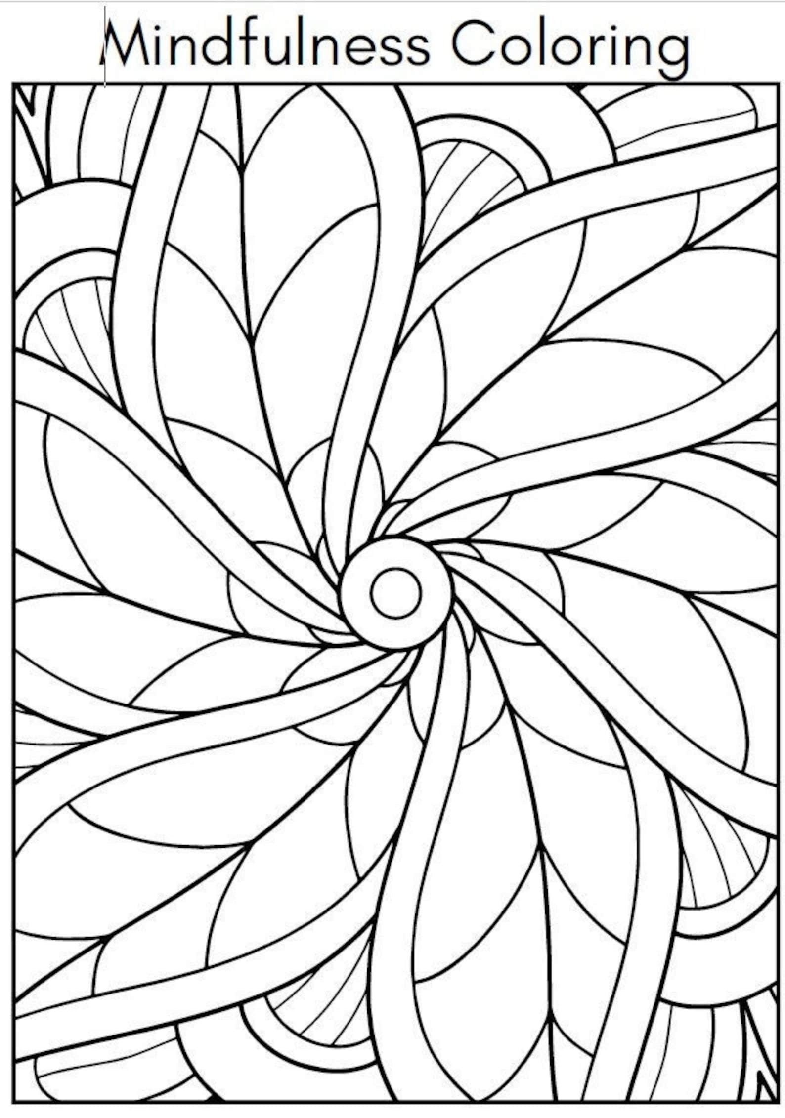 Mindful Colouring Book - Digital Download - Etsy