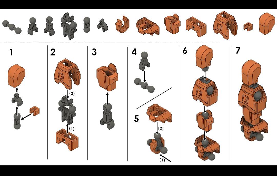 3d Printed Dummy 13 Articulating Action Figure - Etsy