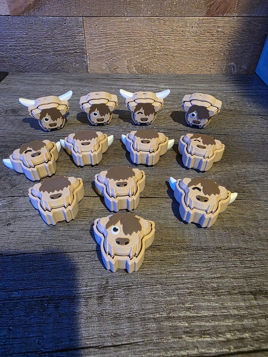 Highland Cow Fidget Clickers 3d Printed - Etsy