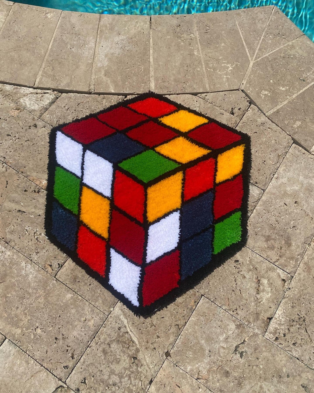 Rubik's Cube 3D Handmade Tufted Wall and Floor Rug - Etsy