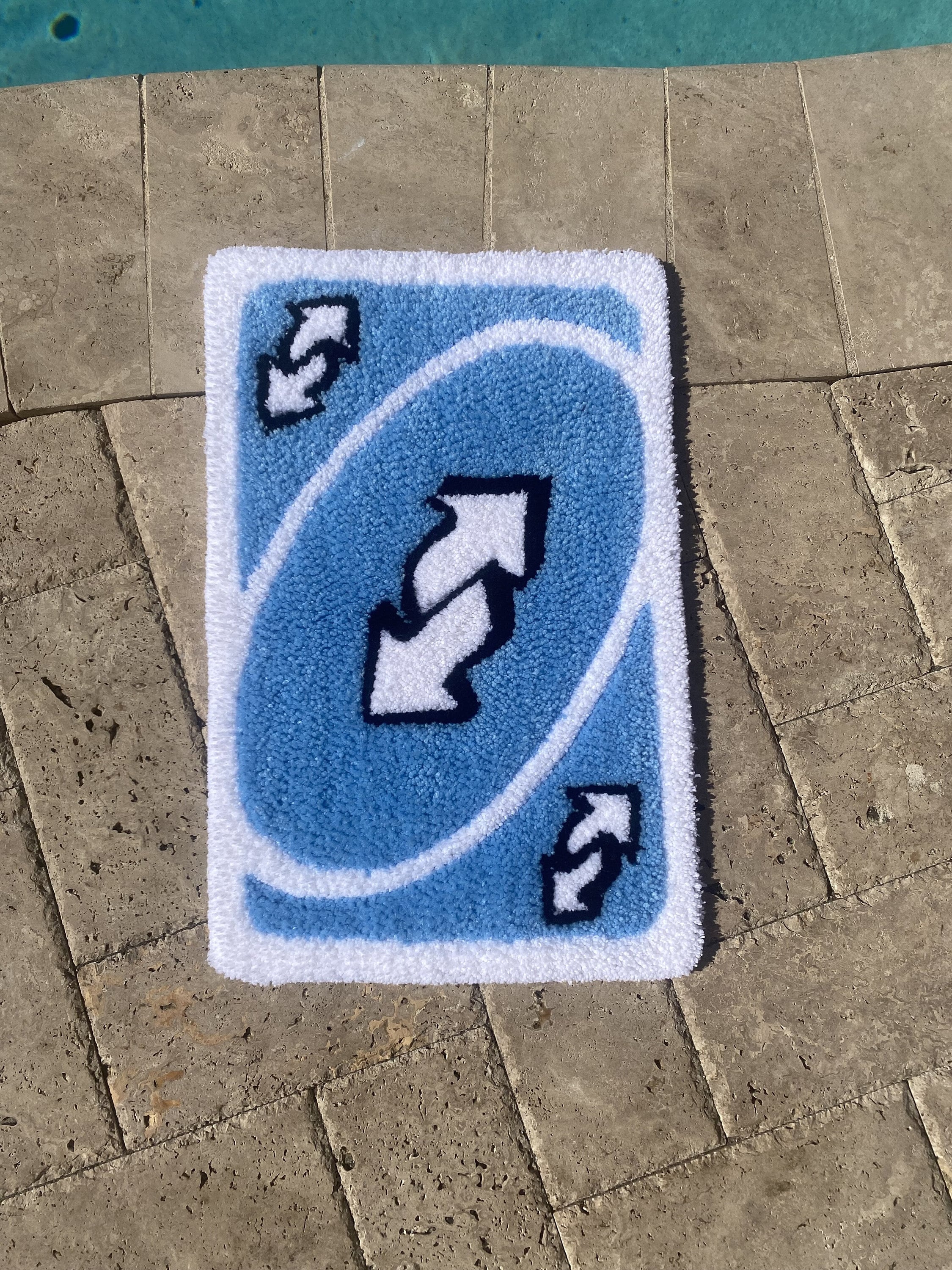Uno Reverse Card Rug 3D Handmade Tufted Wall and Floor Rug - Etsy