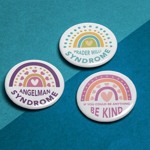 Awareness Badges (58mm, 38mm) Disability, Hidden Disability, Neuro ...