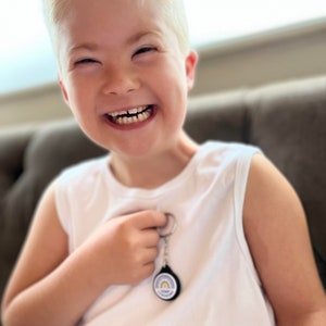 Awareness Keyring With Made With Love Charm, Disability, Hidden ...