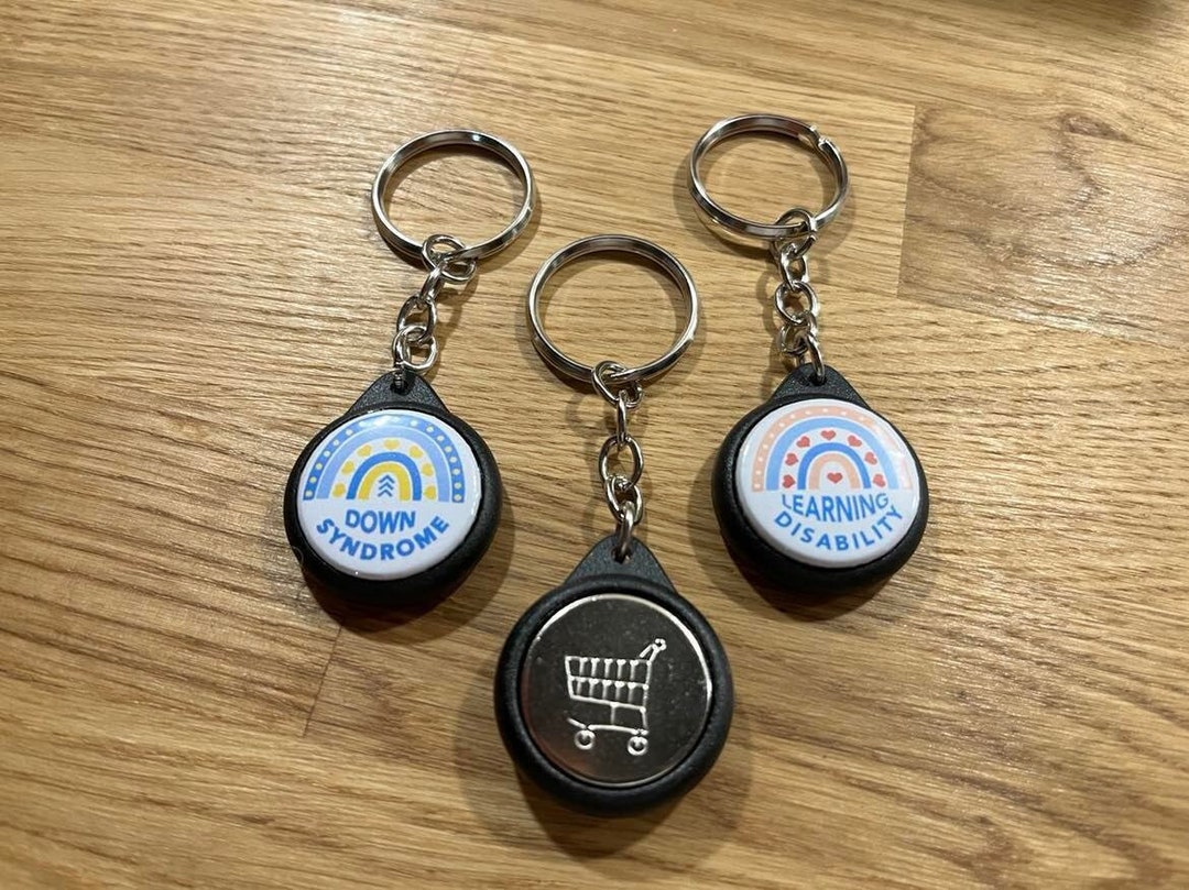 Awareness UK Trolley Coin / Keyring (25mm Badge), Disability, Hidden ...
