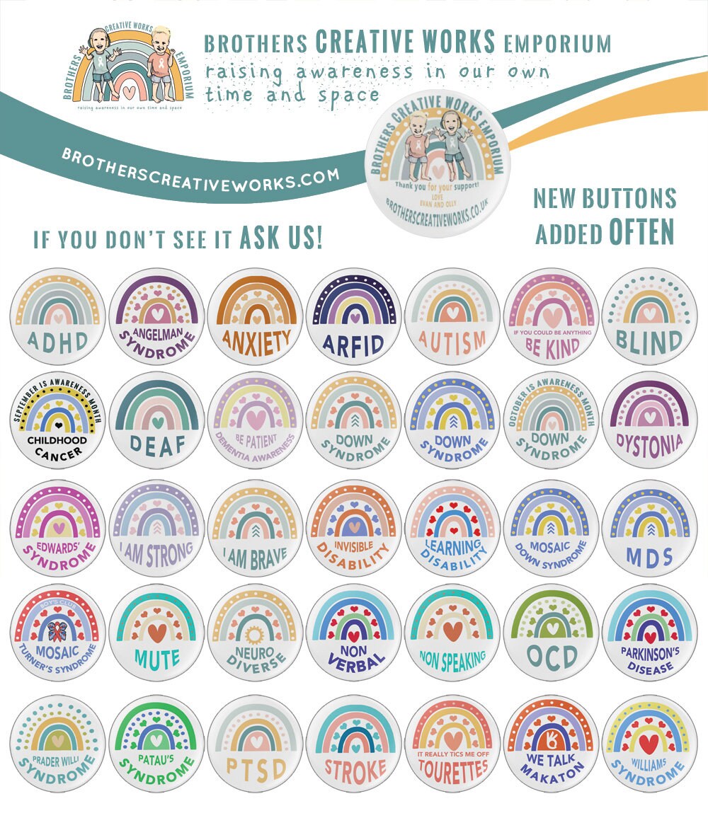 Awareness Transparent Stickers . 70mm We Talk Makaton Down - Etsy UK