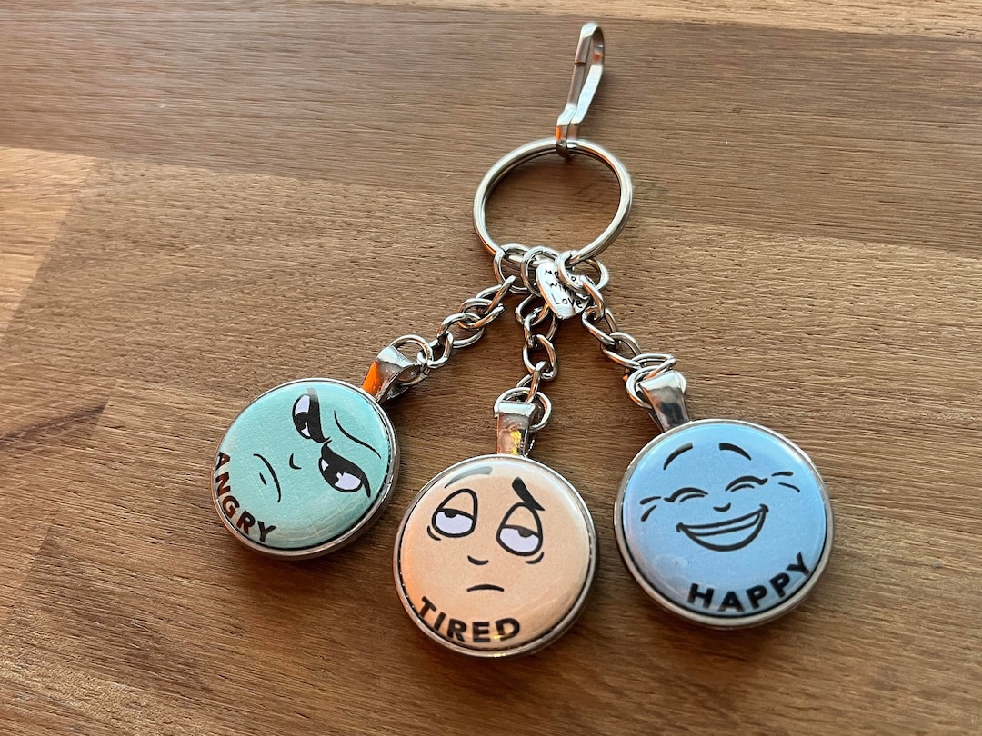 Emotions Keyring, Disability, Hidden Disability, Neurodivergent, Mental ...