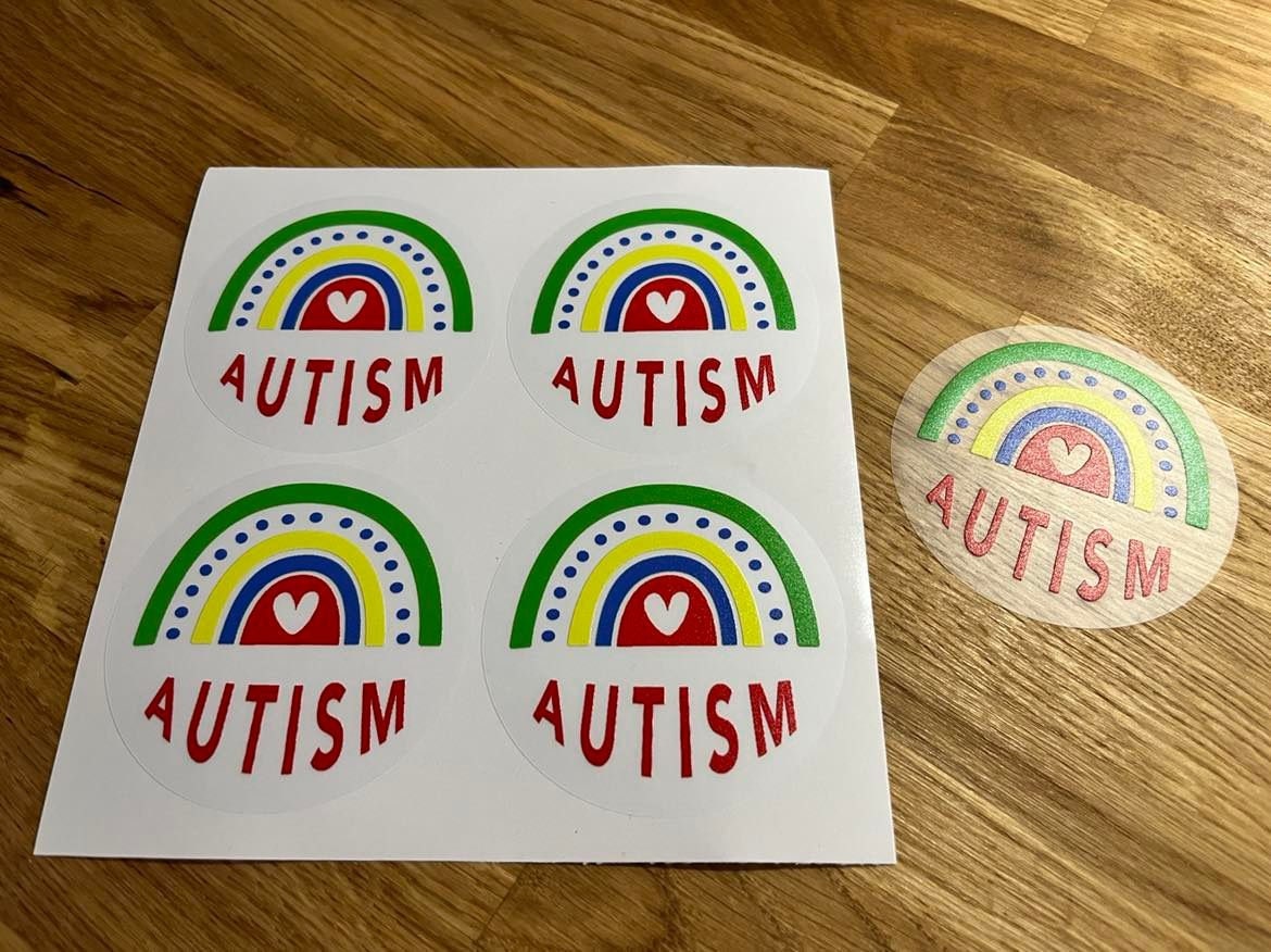Awareness Transparent Stickers . 70mm We Talk Makaton Down - Etsy UK