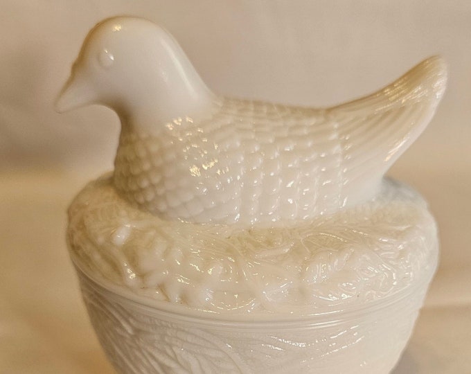 Avon Dove Milk Glass Candy Dish With Lid-vintage 1970s Avon Dove ...