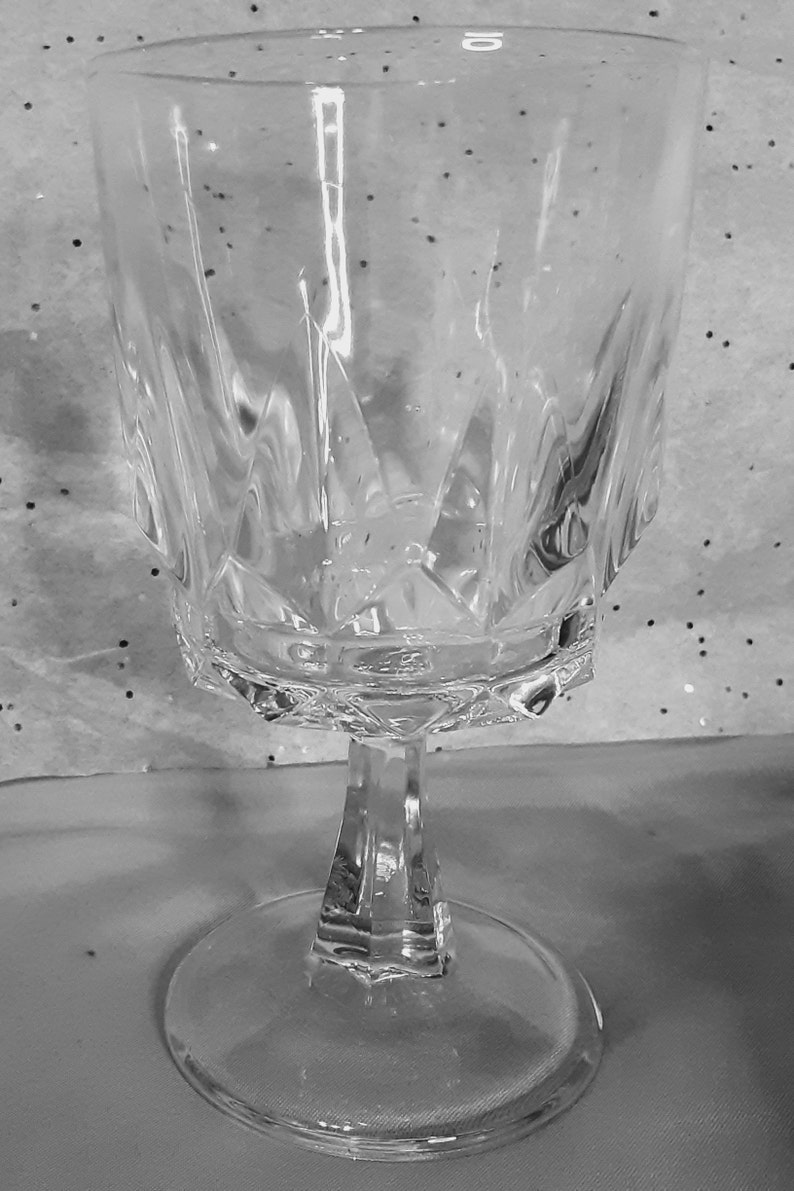 Arcoroc France Crystal Cut Wine Glasses-artic Wine Water - Etsy