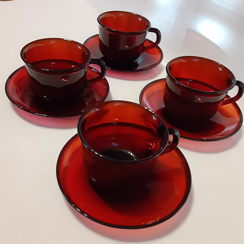 Red Tea Cups - Etsy