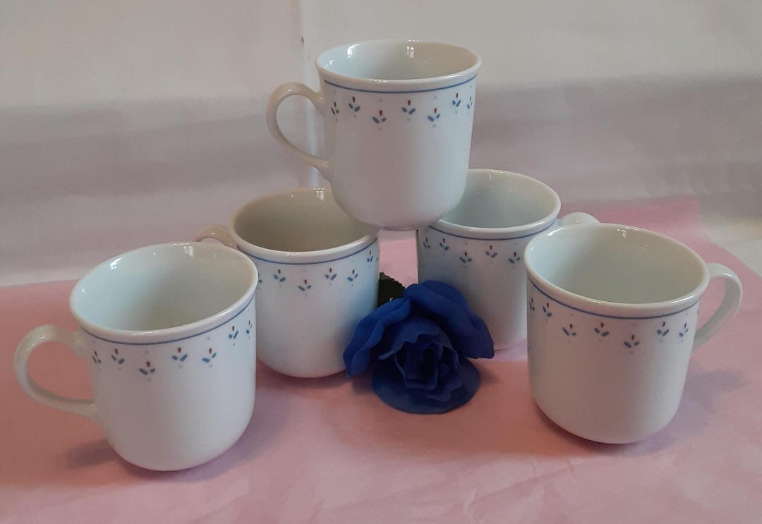 Vintage Corelle Corning Ware Cups/mugs-corelle Normandy Pattern Coffee ...