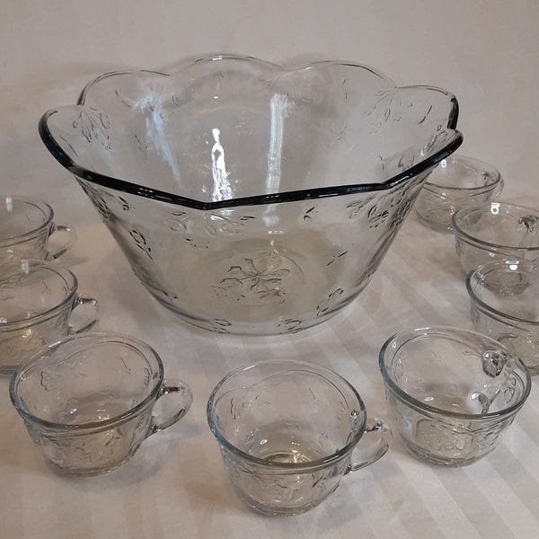 Vintage Punch Bowl - Etsy
