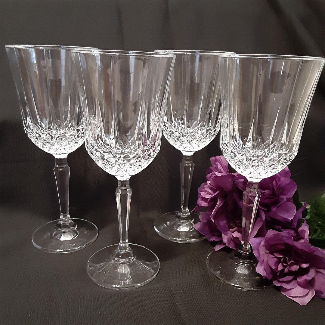 Elegant Crystal Stemware Water Wine Goblets-crystal Elite Water Goblets ...