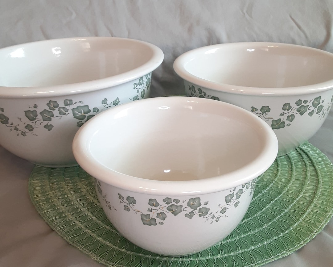 Vintage Corelle Callaway Stoneware Coordinates Mixing Bowls Set of 3 ...