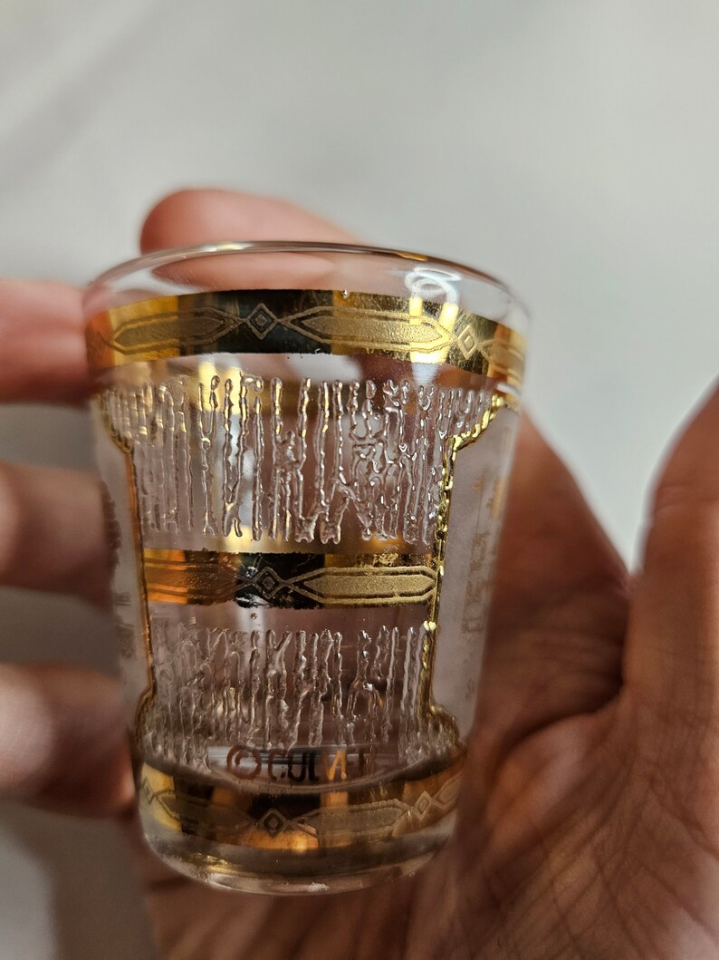 22k Culver Shot Glass Remember the Alamo-vintage Gold Trim - Etsy