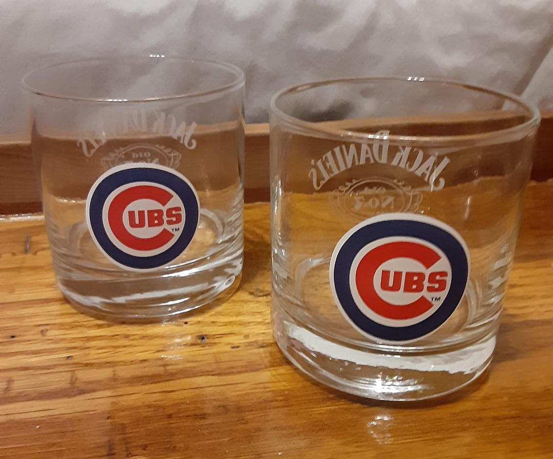 Chicago Cubs Glass-chicago Cubs Jack Daniels Old No. 7 Rocks Whiskey ...