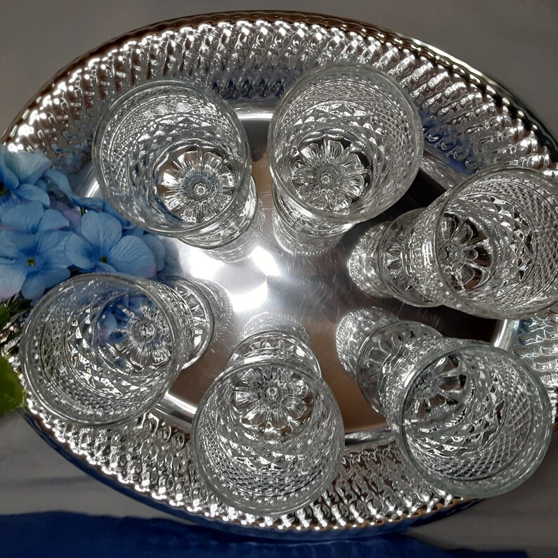 Vintage Anchor Hocking Wexford Red Wine Water Goblets - Etsy