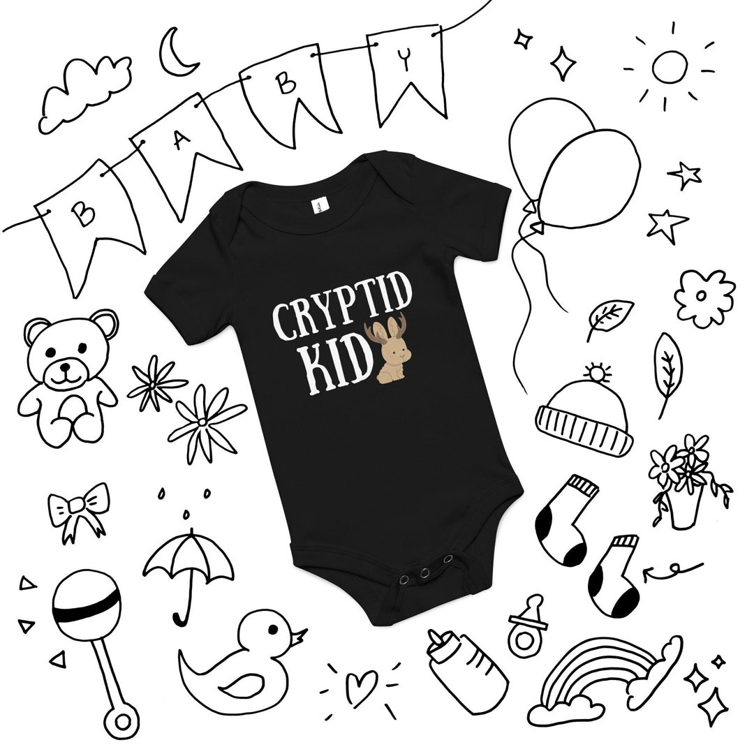 Cryptid Kid Baby Onesie | Goth Baby, Gothic Baby Clothes, Cryptid ...