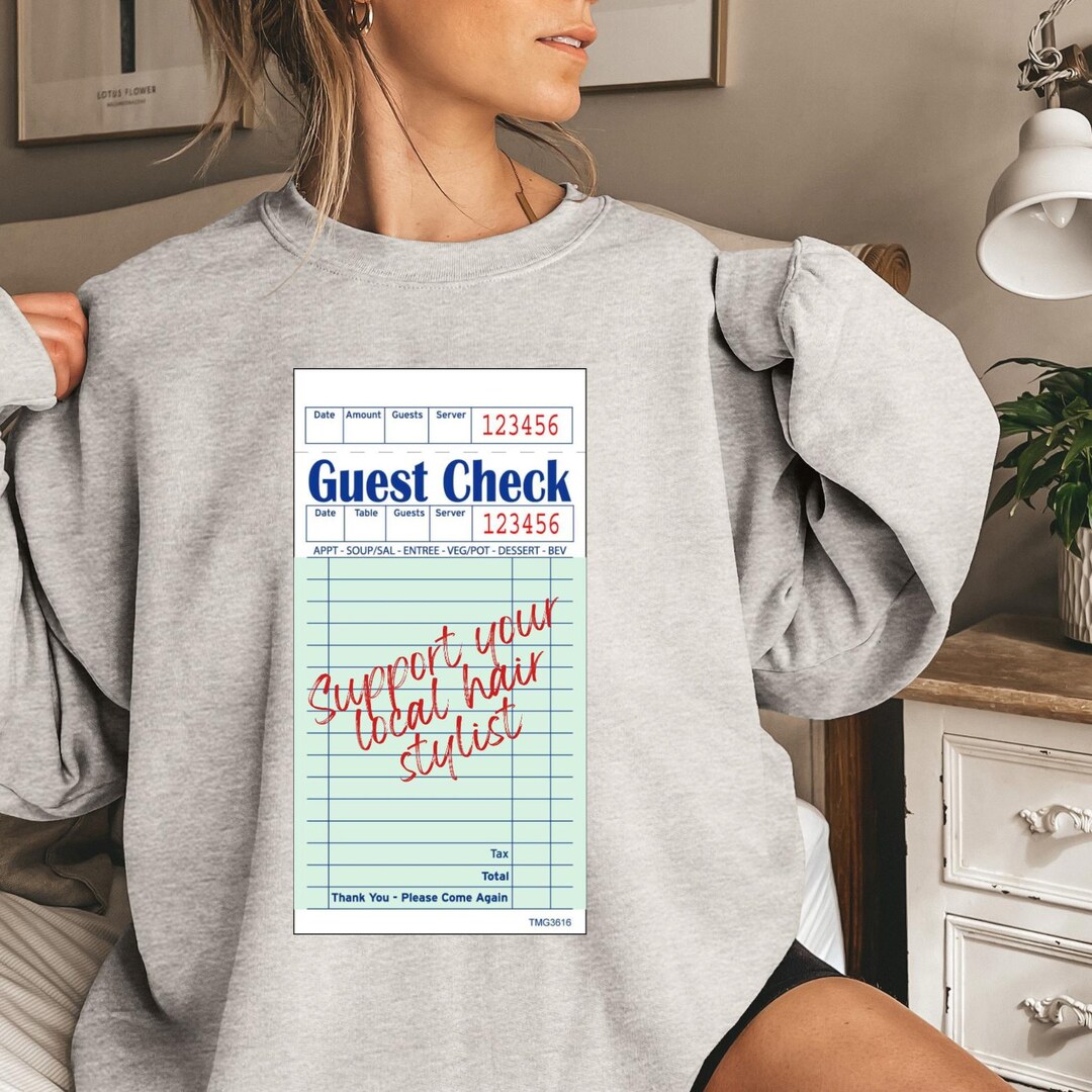 Vintage Hairstylist Receipt Design (PNG) - Etsy
