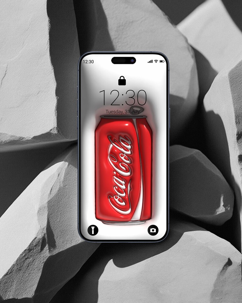Inflated Coca-cola iPhone Wallpaper Digital Download, Can Coke ...