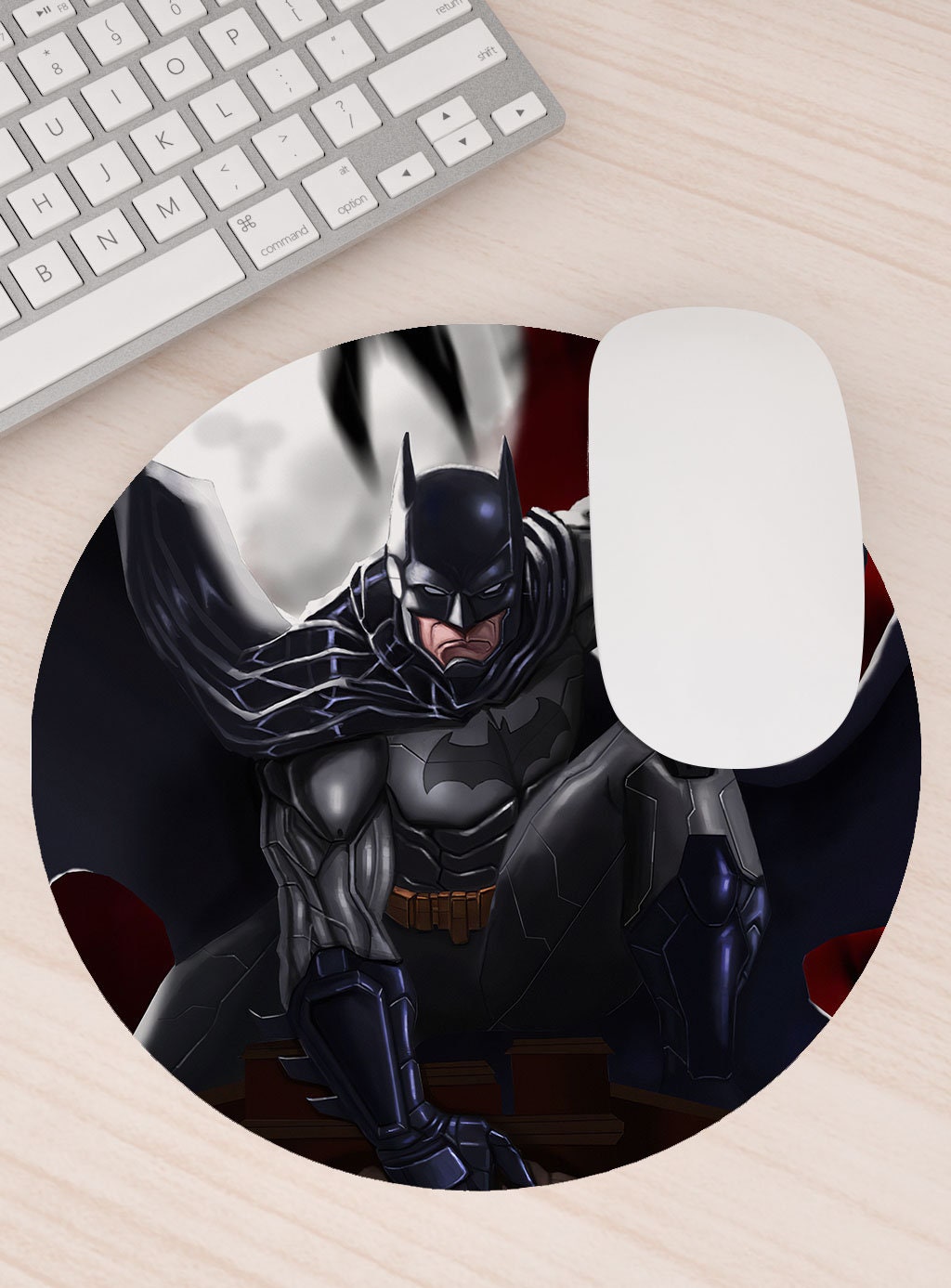Batman Cast Desk Mat Dark Knight Mousepad Batman Action - Etsy