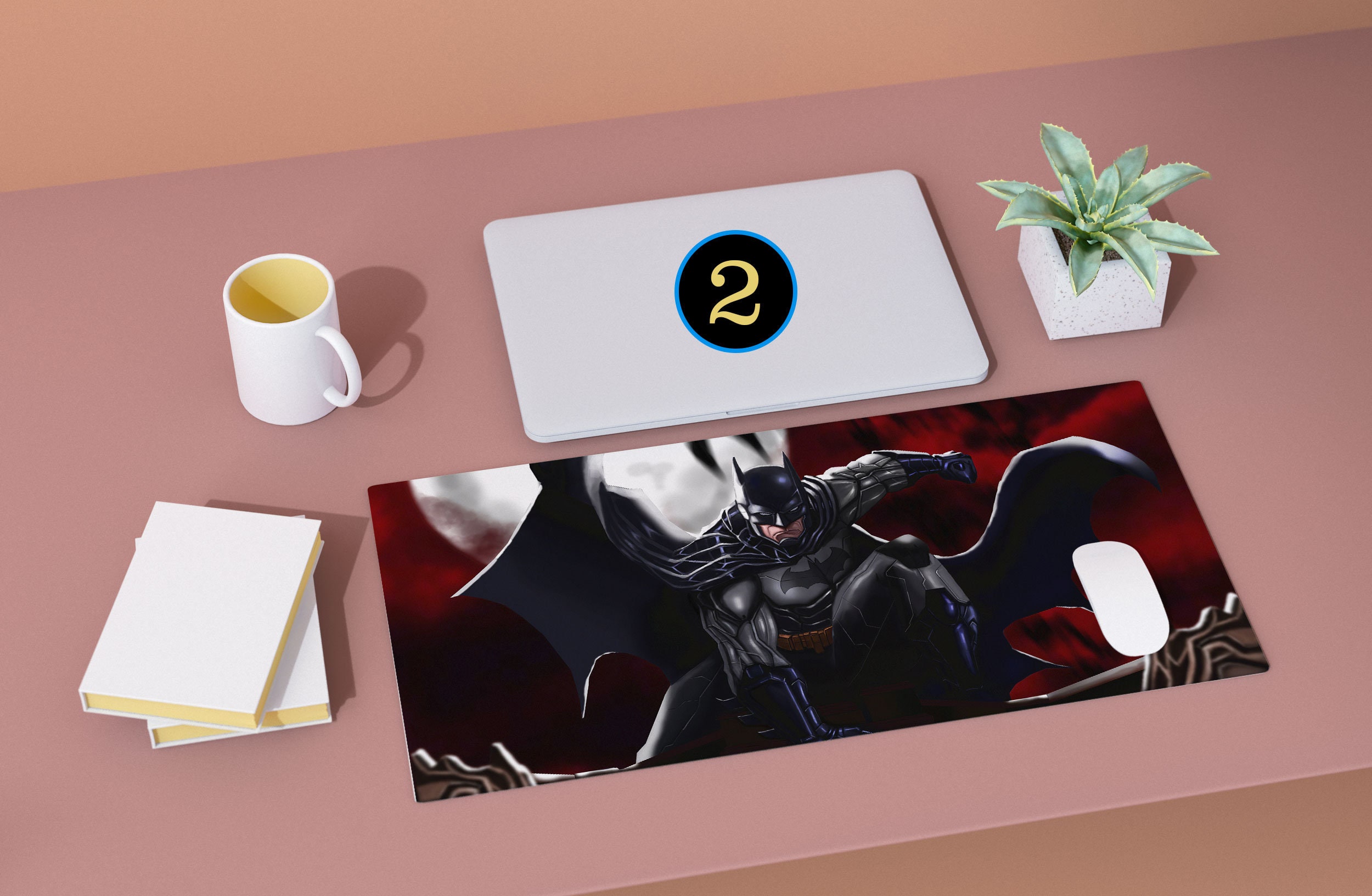 Batman Cast Desk Mat Dark Knight Mousepad Batman Action - Etsy