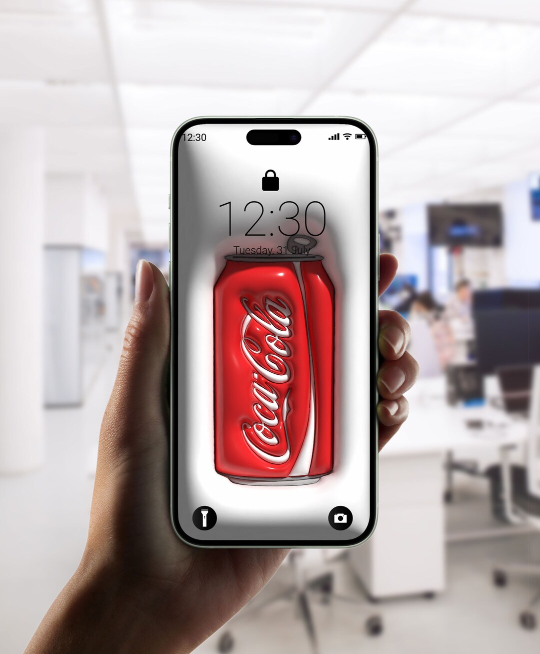 Inflated Coca-cola iPhone Wallpaper Digital Download, Can Coke ...