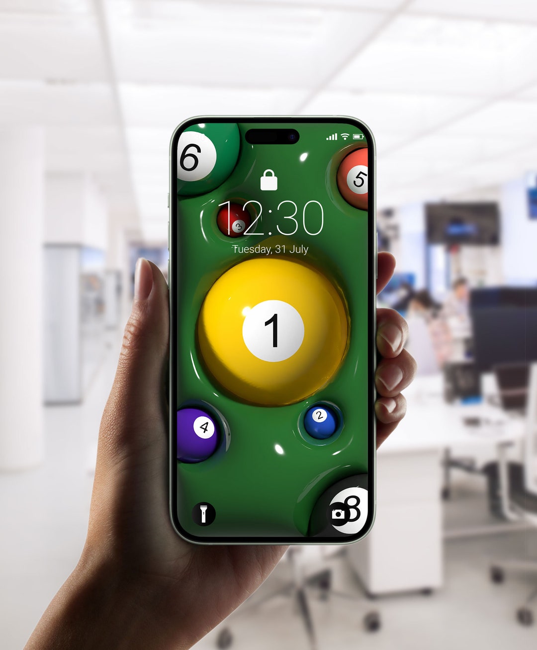 Inflated Poll Balls iPhone Wallpaper Digital Download, Poll Lover ...