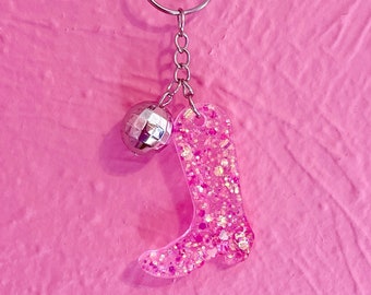 Disco Cowgirl Keychain - Etsy