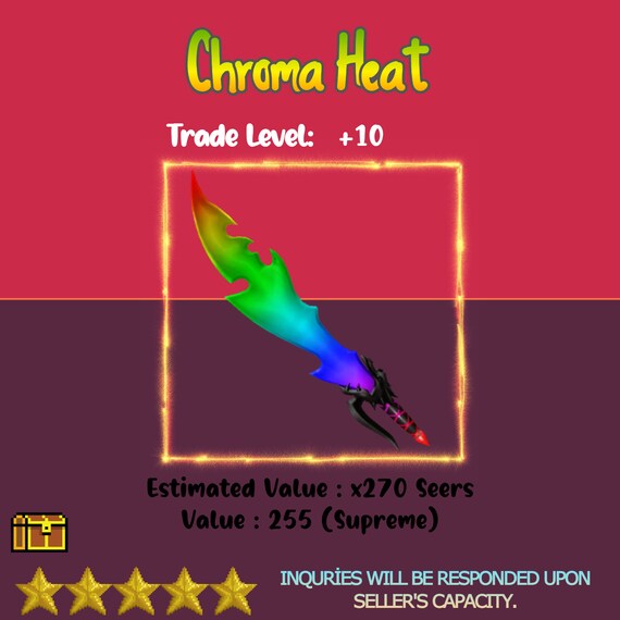 Chroma Heat Murder Mystery 2 MM2 Chroma Heat Roblox Murder - Etsy
