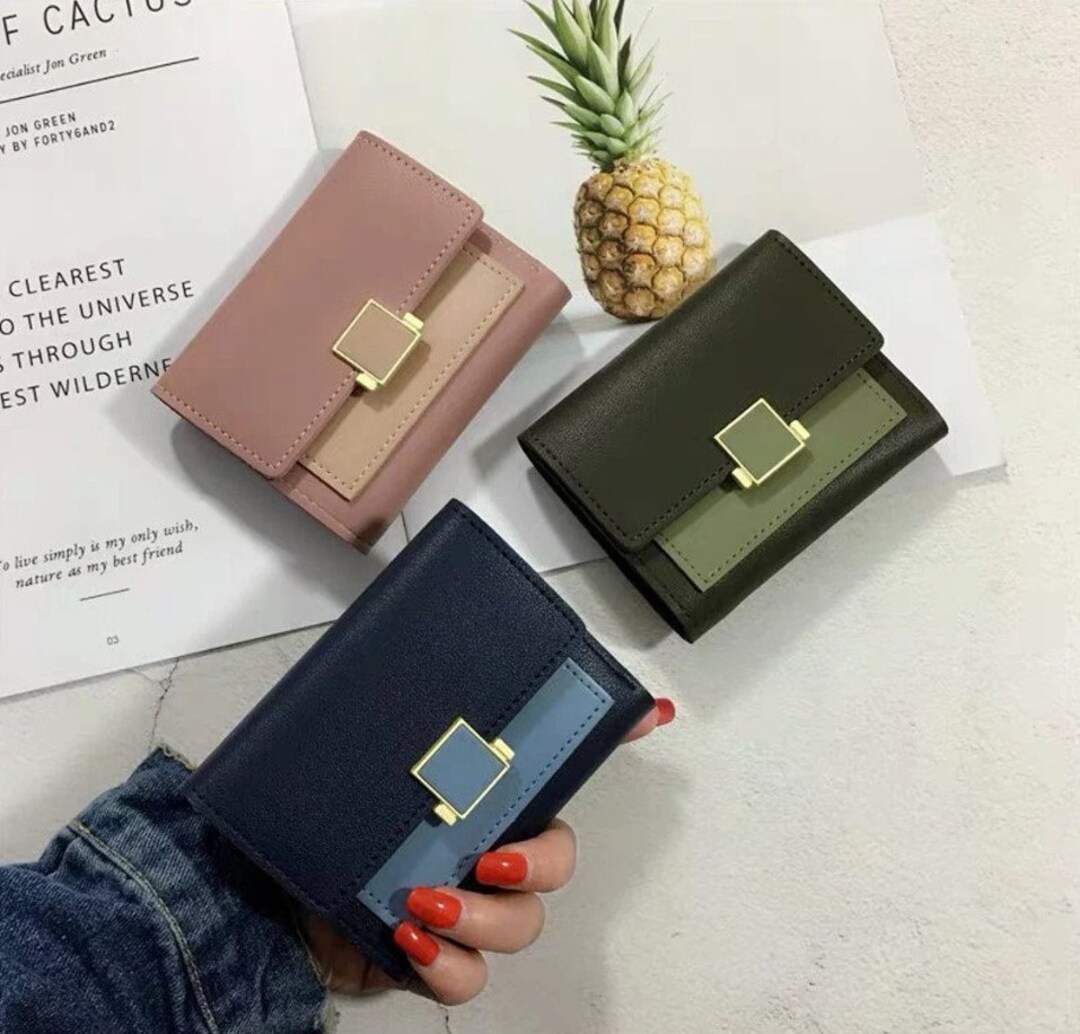 Kawaii Korea Women Short Wallet/pink Small Wallet Purse - Etsy