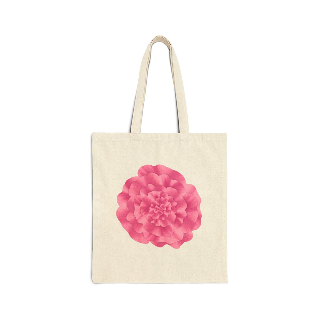 Floral Peony Tote Bag, Abstract Design, Romantic Symbolism (large) - Etsy