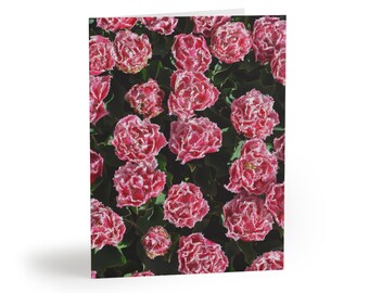 Sunset Glow Card Watercolour Greeting Card Vertical Card 5x7 Card ...