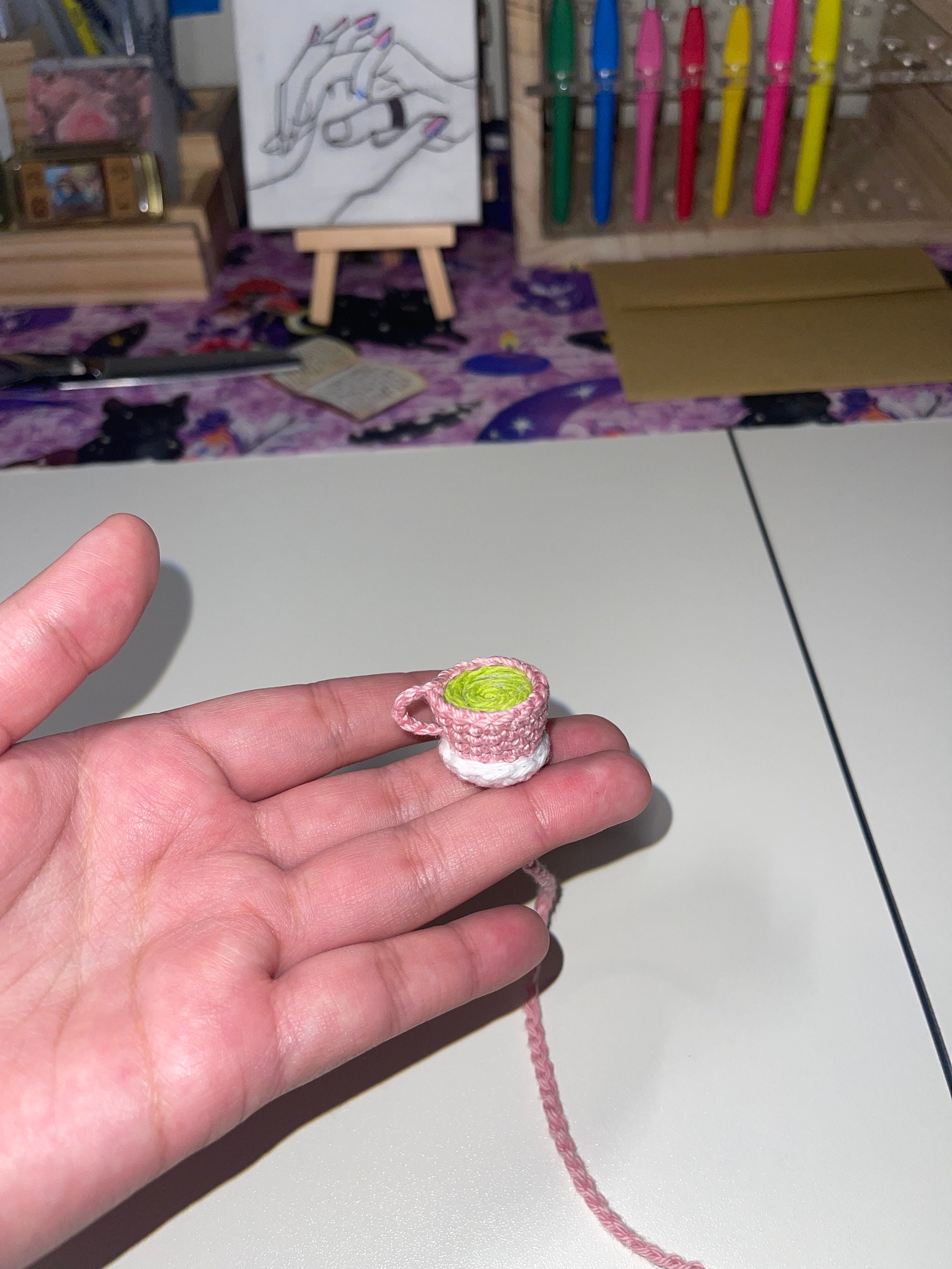 Coffee Cup Bookmark Crochet, Book Mark, Gift for Book Lovers, - Etsy