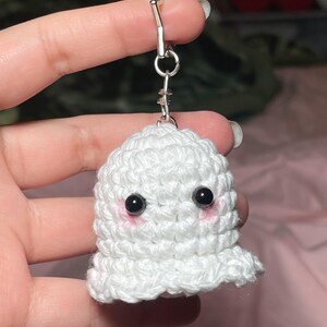 Cute Ghost Keychain Crochet, Crochet Keychain, Crochet Gift, Handmade ...