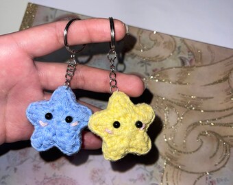 Kawaii Star Crocheted Keychain, Amigurumi , Cute Bag Charm, Accessories ...