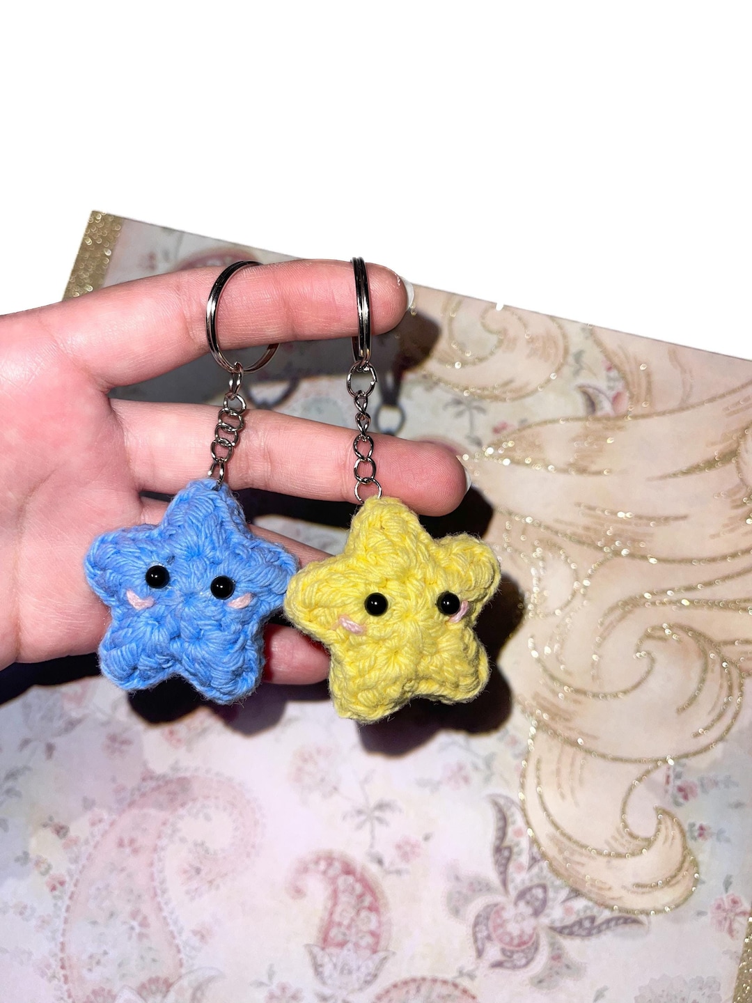 Cute Star Keychain Crochet - Etsy