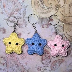 Cute Star Keychain Crochet - Etsy
