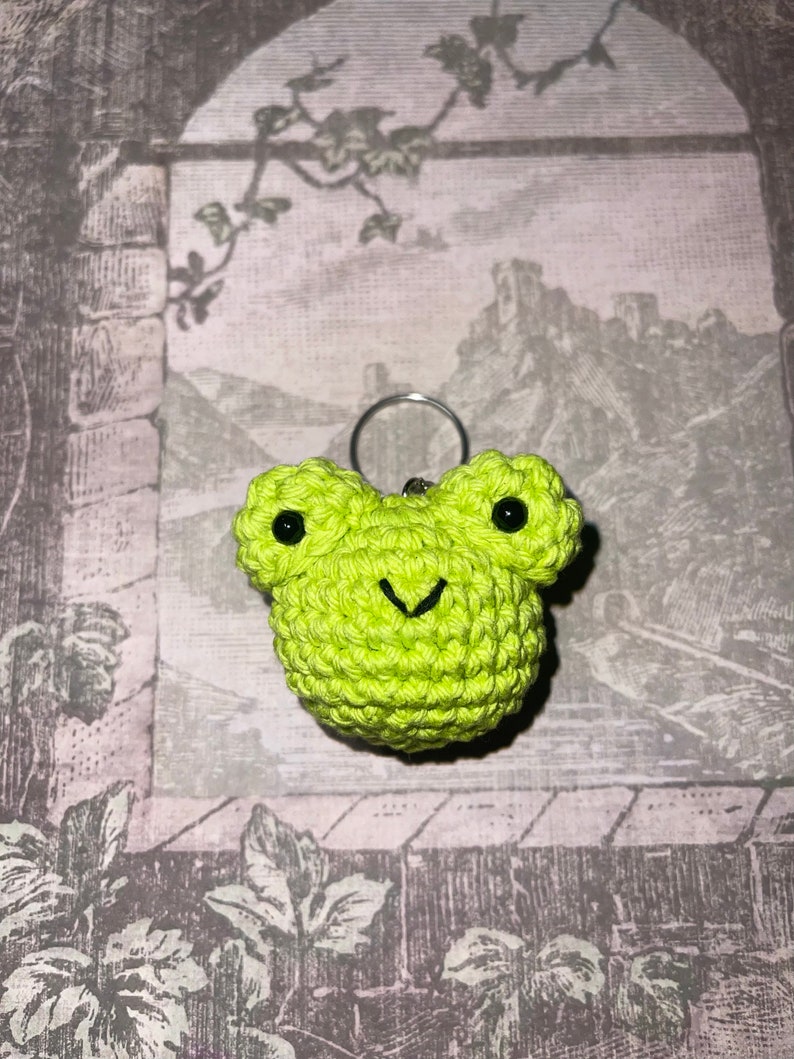 Cute Frog Keychain Crochet - Etsy