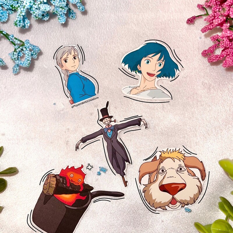 Howls Moving Castle Stickers - Etsy