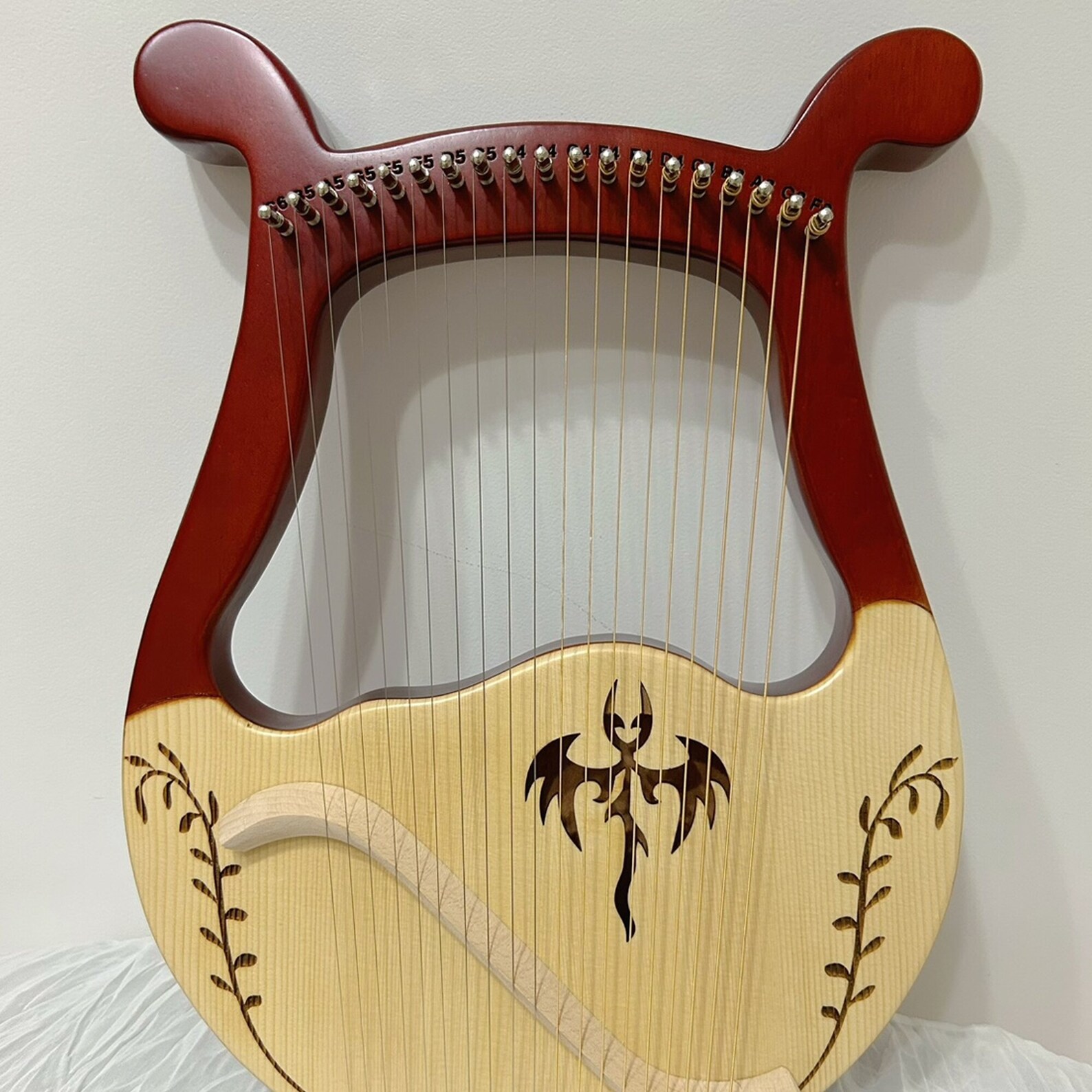 Harp Instrument, 19-string Harp, Natural Log Harp, Lira Instrument ...
