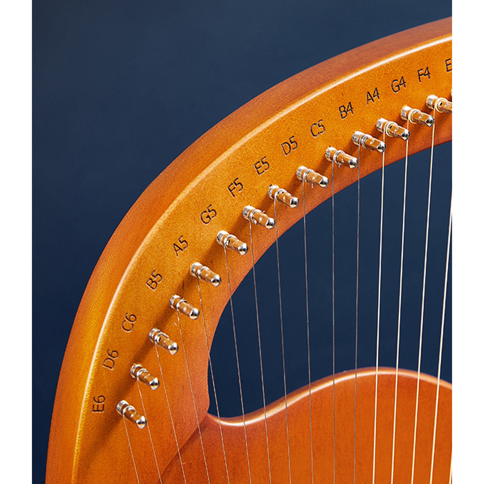 Wooden Lyre, 21 String Lyre, Lyre Musical Instrument, Wooden Stringed ...