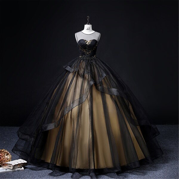 Gothic Prom Dress - Etsy