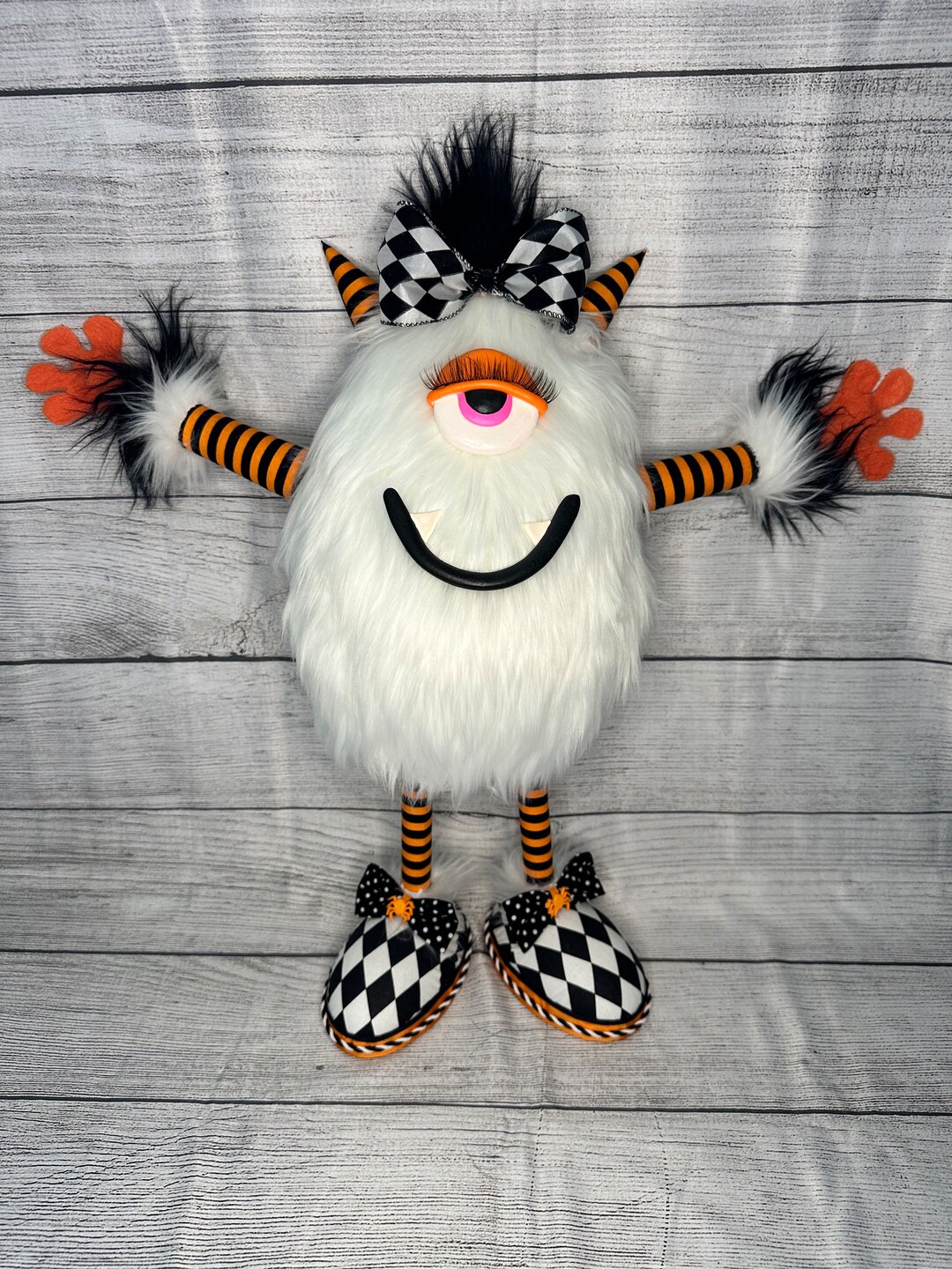 Pre-order Custom Monster Wreath Attachment, Halloween, Scary, Fur ...