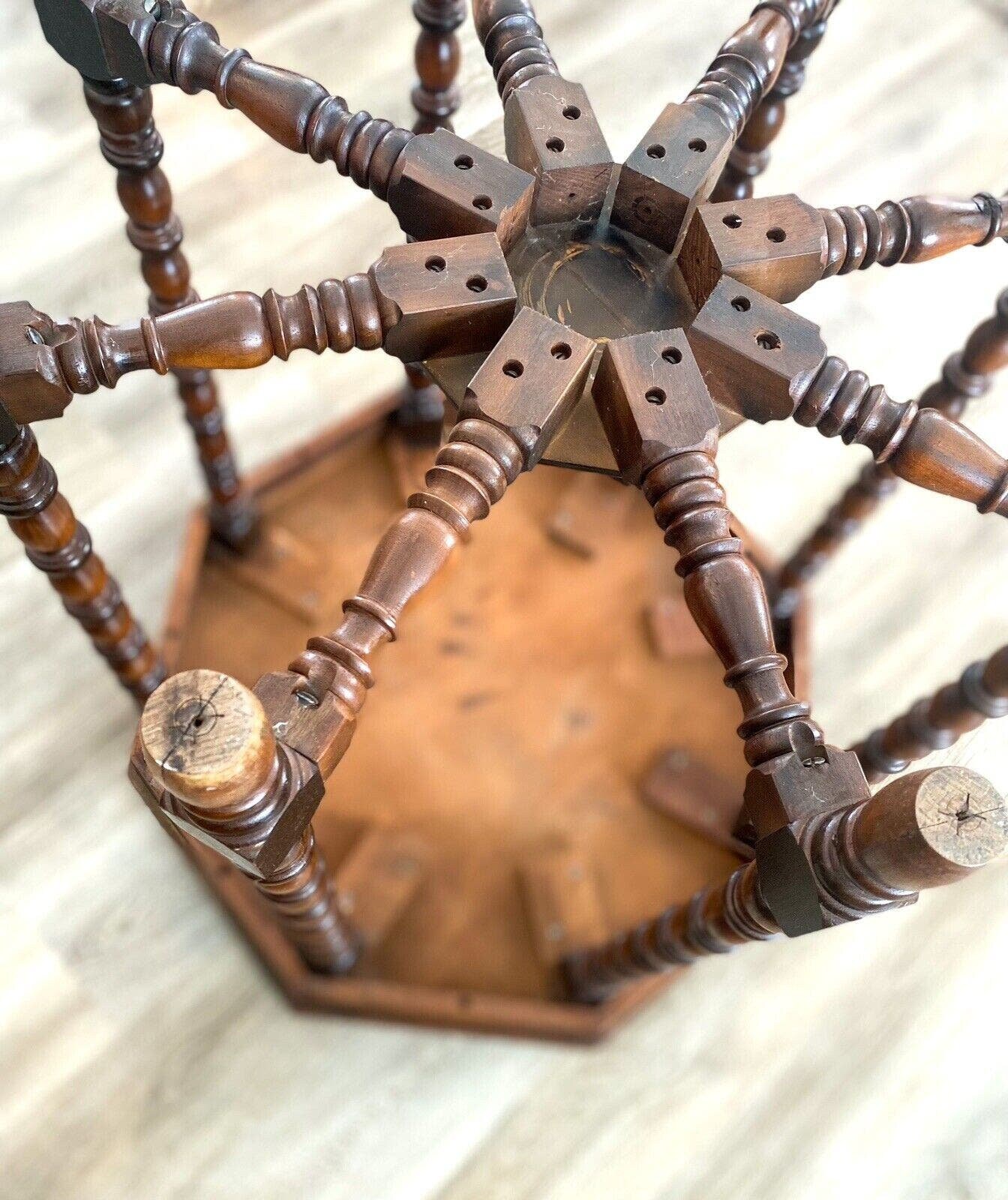 Eight Legged Octagonal Spindle Legs Table - Etsy