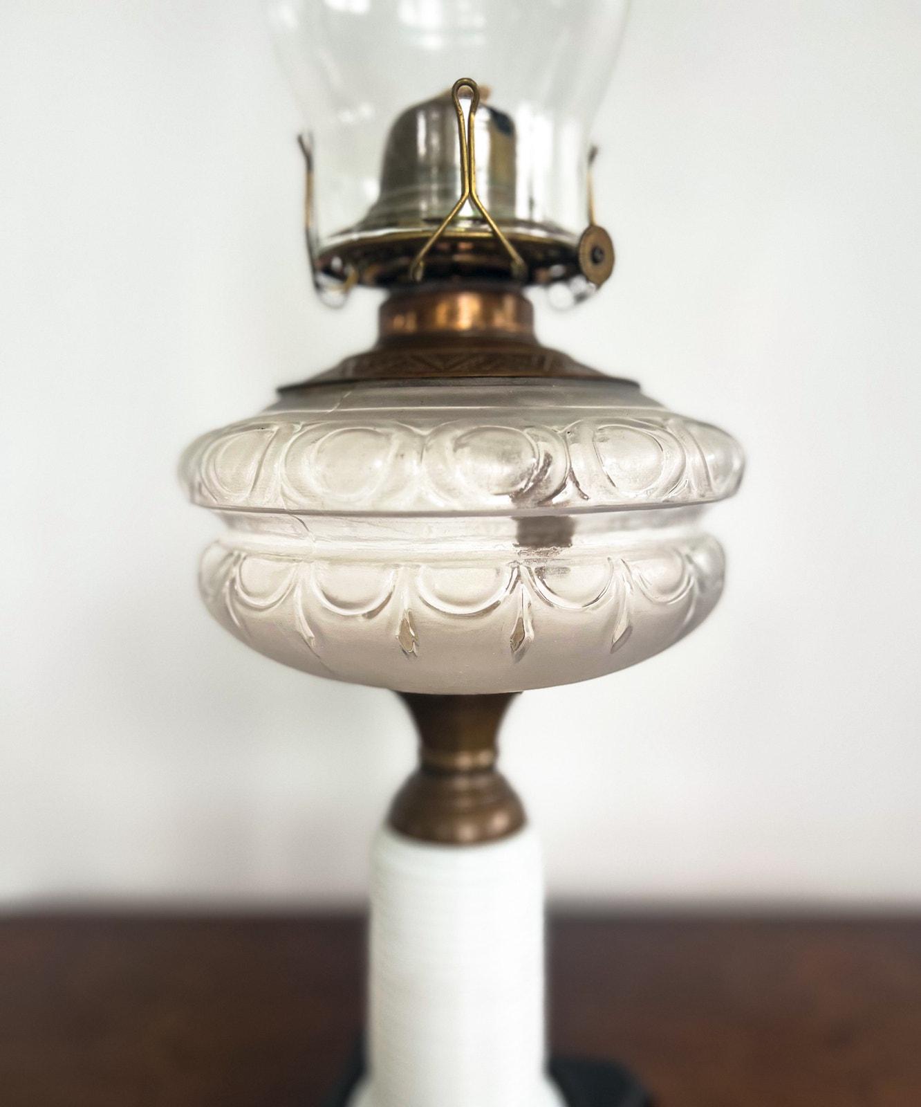 Pattern Glass Oil Lamp Late 1800s - Etsy