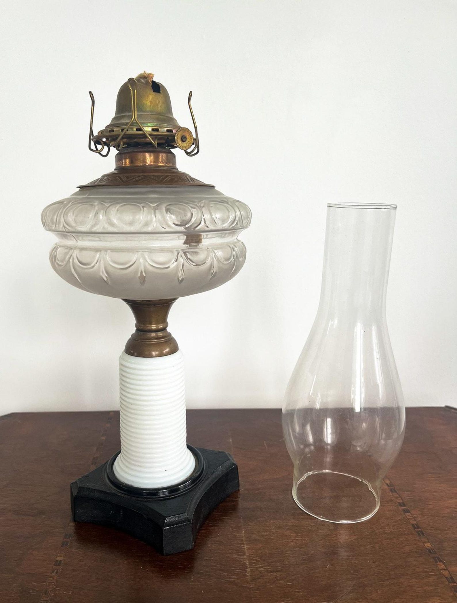 Pattern Glass Oil Lamp Late 1800s - Etsy