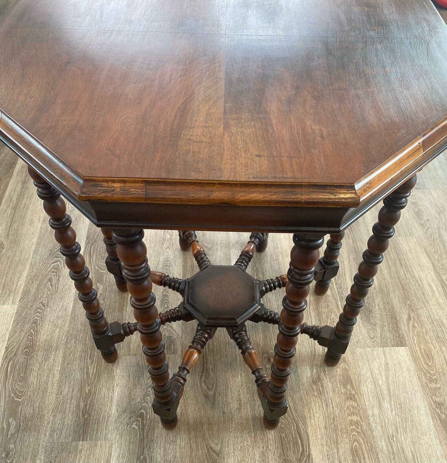 Eight Legged Octagonal Spindle Legs Table - Etsy