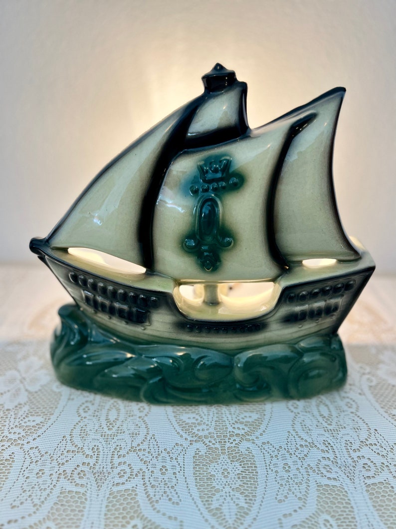 Vintage 1950’s Mid Century Ship TV Lamp - Etsy