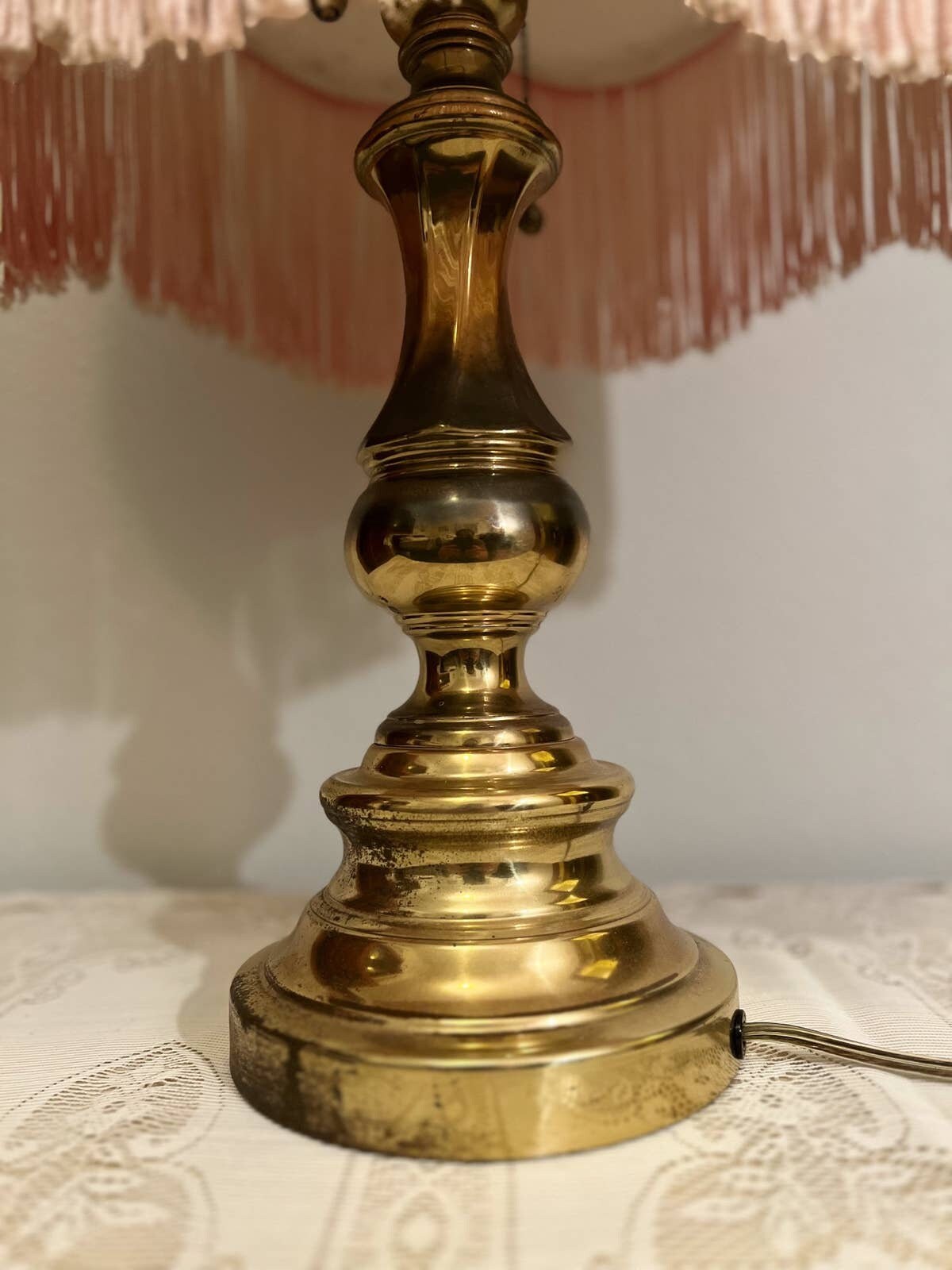 Double Socket Pull Chain Lamp With Victorian Lampshade - Etsy